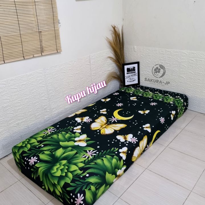 seprei motif kupu hijau | Lazada Indonesia