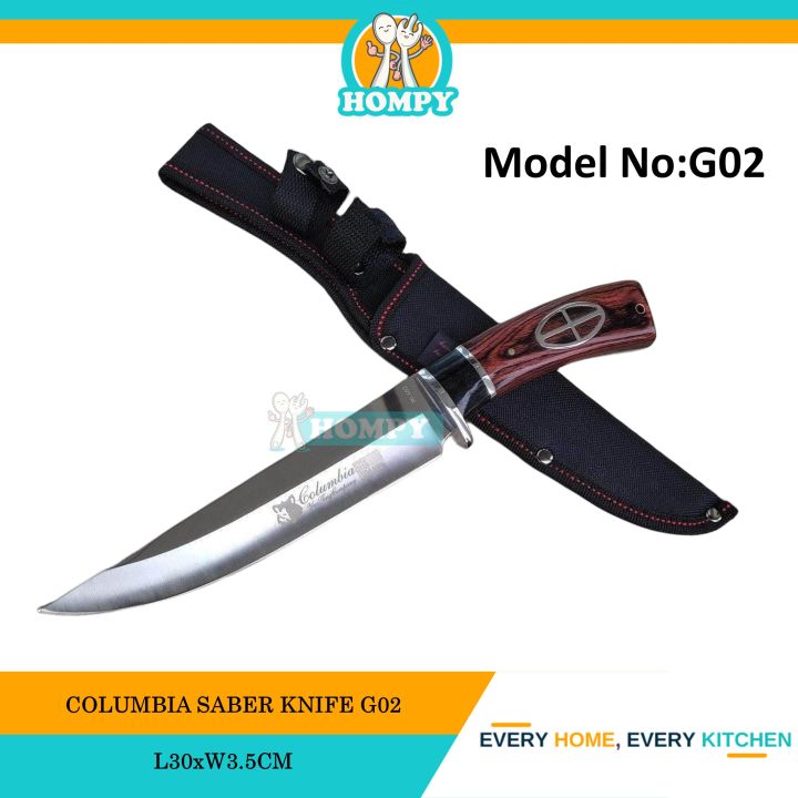 COLUMBIA SOLDIER KNIFE G02/CAMPING HIKING KNIFE/ PISAU COMLUMBIA/SABER ...
