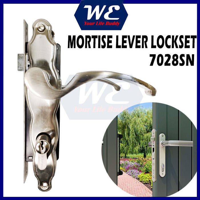 7028SN HANDLE LOCK MORTISE LOCK ENTRANCE DOOR IRON DOOR GATE LOCK METAL ...