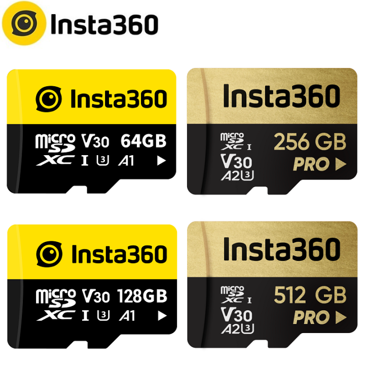 Insta360 MicroSD Card For Insta 360 X4 X3 ONE X2 RS Micro SD Memory ...