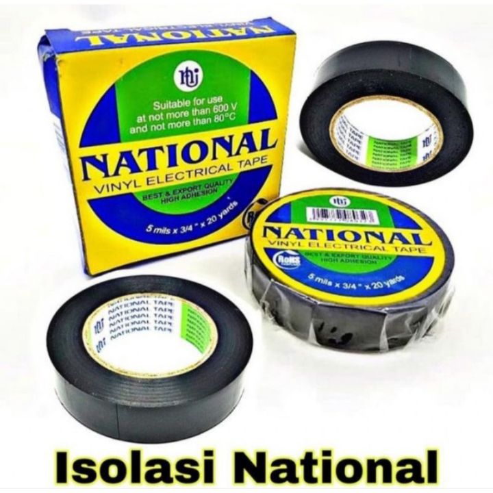 Isolasi Listrik Nasional Dus/Isolasi PVC Nasional Dus | Lazada Indonesia