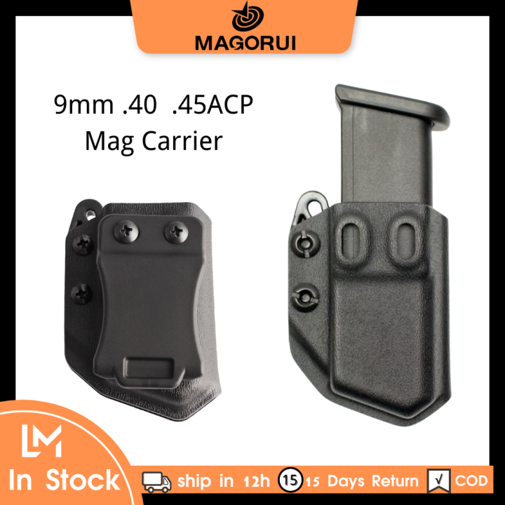 MAGORUI Universal 9mm .40 .45ACP Single / Double Stack Mag Carrier Echo ...