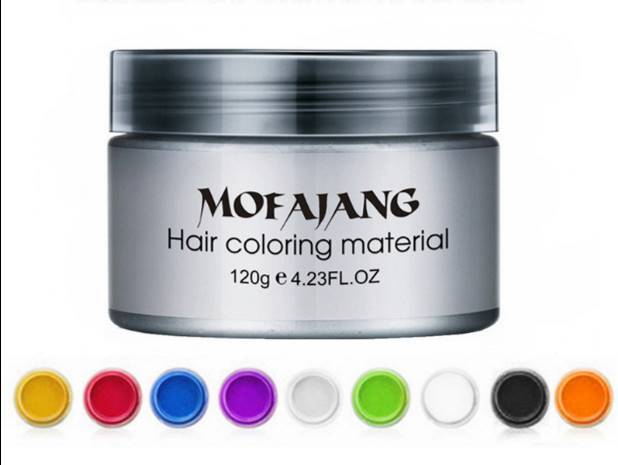 Hair color wax mud dye cream temporary modeling mofajang hair mud ...