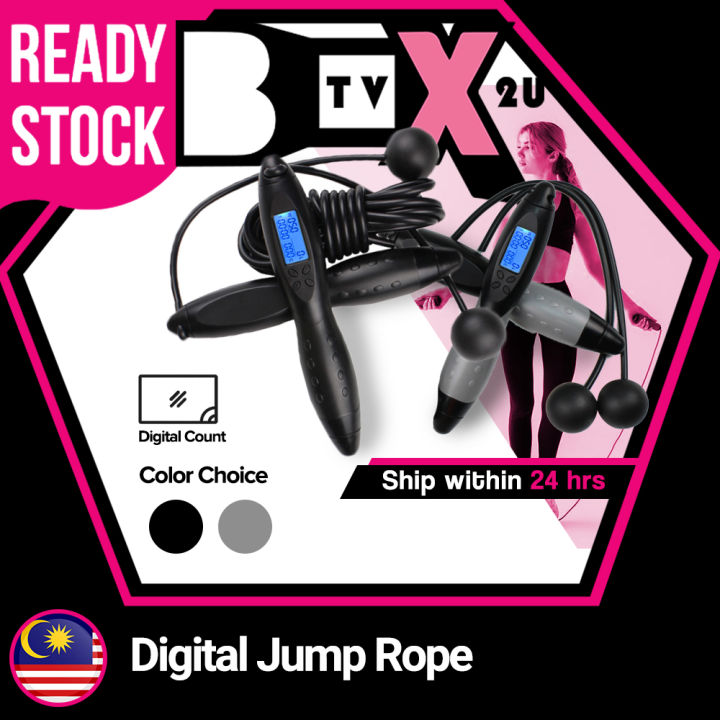 【Ready Stock】Digital counting jump rope Counting Calorie Fitness Sport ...