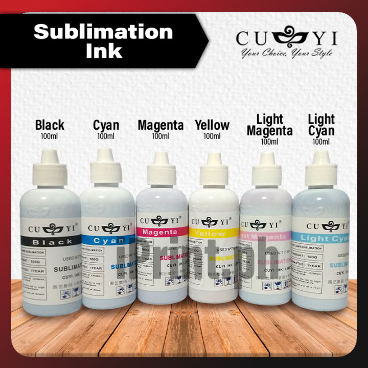 iPrint - 100ml CUYI Sublimation Ink | Korea Sublimation Ink (6 colors ...