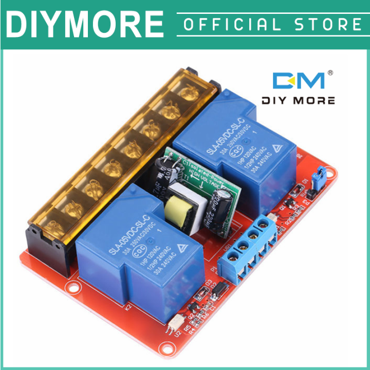 Seasboat 2 Channel Relay Module 30A DC5V/AC100-250V High-low Level ...
