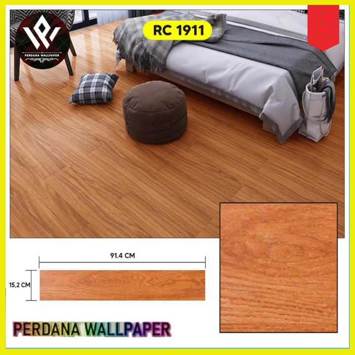 VINYL LANTAI PLANK MOTIF KAYU / VINYL FLOORING WOODEN MOTIF Vinyl ...
