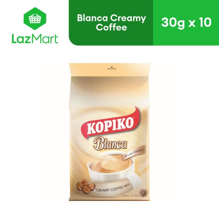 Kopiko 3in1 Coffee - Blanca Pouch 30g x 10 sachets - Pack of 2 | Lazada PH