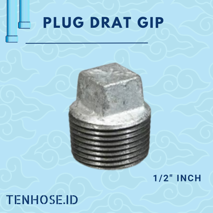 Plug Drat GIP bahan Besi Galvanis Ukuran 1/2" Inch | Lazada Indonesia