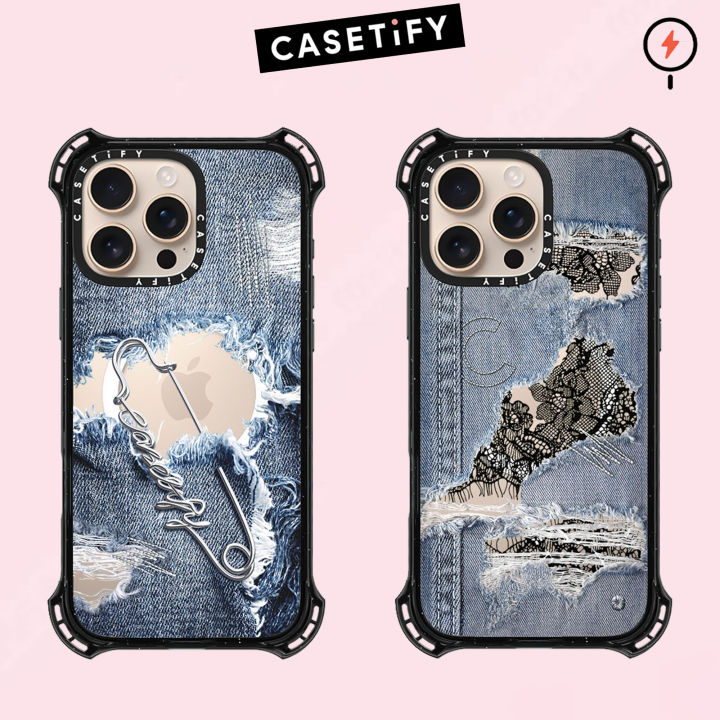 CASETiFY Denim Manifesto Bounce Case with Magsafe for iPhone 16 Pro Max ...