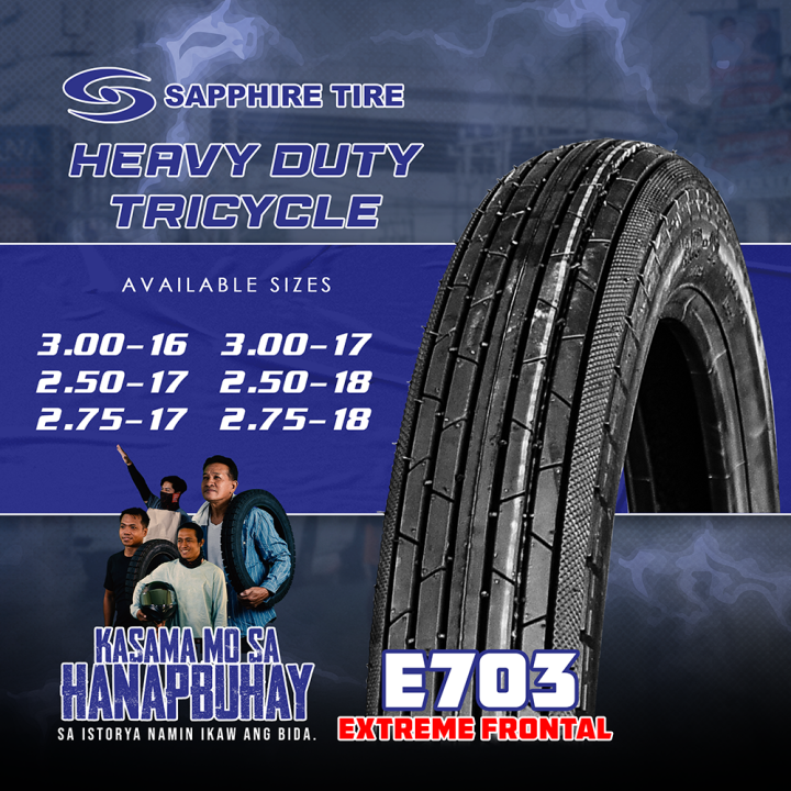 E703 EXTREME FRONTAL HEAVY DUTY TRICYCLE SAPPHIRE TIRE | Lazada PH