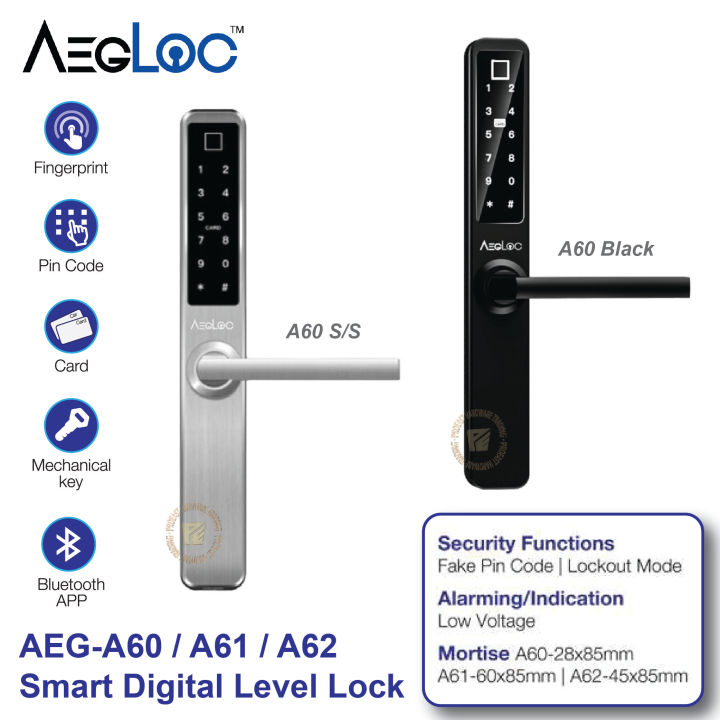 AEGLOC AEG-SDL-A60/A61/A62 Smart Digital Level Lock/Digital Door Lock | Lazada
