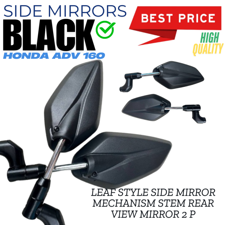 HONDA ADV 160 MOTORCYCLE LEAF STYLE SIDE MIRROR MECHANISM STEM REAR ...