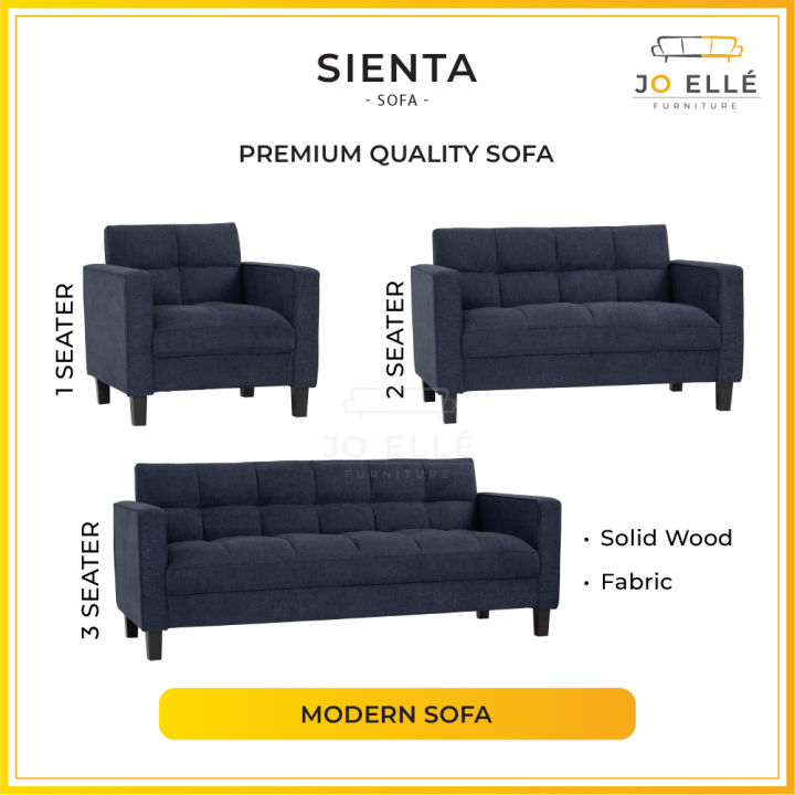 Jo ELLE - SIENNA Sofa Set / 1+2+3 Seater Sofa / PU Sofa / Cushion Sofa / Premium Sofa / Sofa ...
