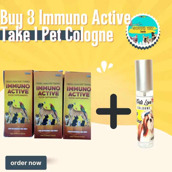 [SOUTH VET] BUY 3 IMMUNO ACTIVE TAKE 1 PET COLOGNE SUPPLEMENT FOR DOG ...