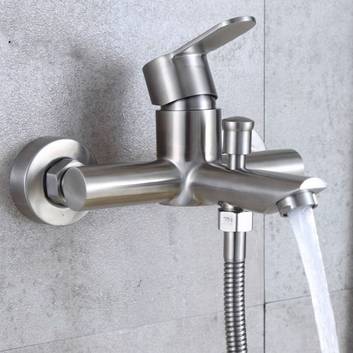 Bathroom shower faucet bathtub faucet 304 stainless steel hot and cold ...