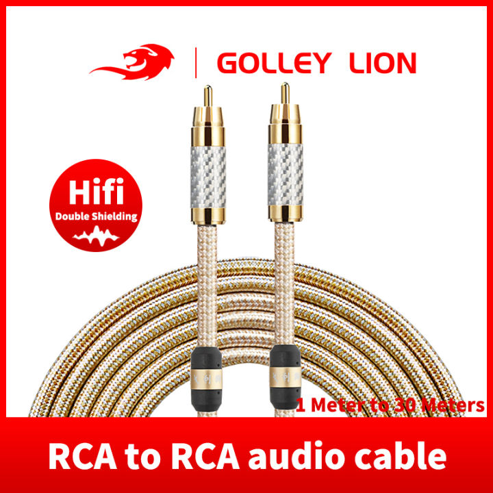 GOLLEY LION RCA Male to Male Digital Coaxial Audio Cable for Subwoofer ...