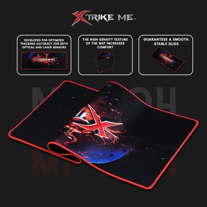 Xtrike Me Pro Gaming Mousepad Microfiber Fabric MP-204 - Black | Lazada PH