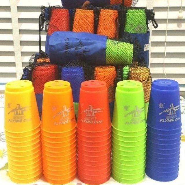 (Early Bird Price โปรโมชั่นพิเศษ)แก้วสแต็ค (Stacking Cup) แถมถุงผ้า เกมเรียงแก้ว (Magic Flying ...
