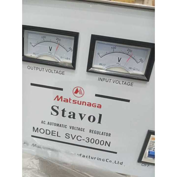 Stabilizer Matsunaga SVC-3000FM Original Made in Japan Stavol 3000 Watt ...