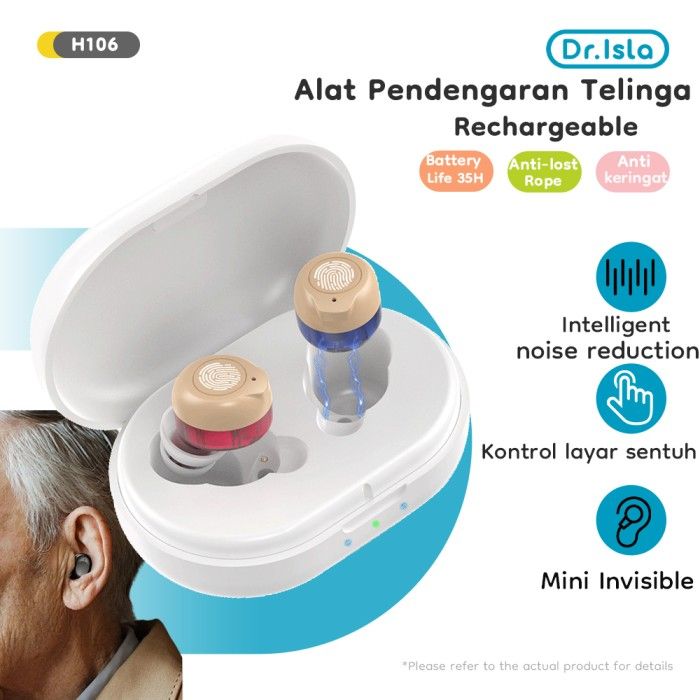 DR.ISLA 2PCS HEARING AID ALAT BANTU DENGAR HEADSET - RECHARGEBLE ...