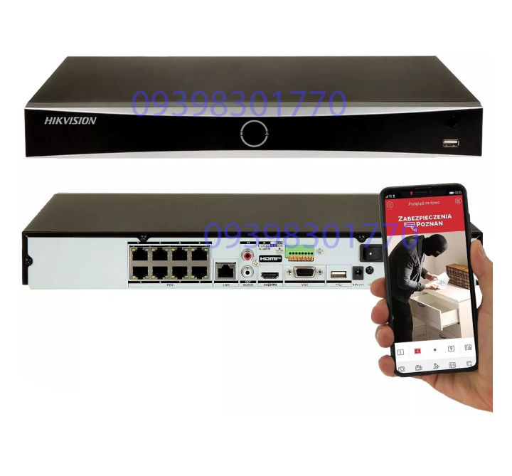 Hikvision AcuSense DS-7608NXI-K2/8P 8-Channel 12MP NVR 8-ch PoE 1U K Series AcuSense 4K NVR ...