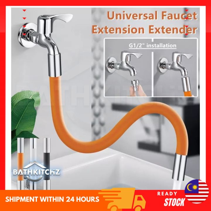 BATHKITCHZ Universal Interface Faucet extender 360 Degree Water Tap ...