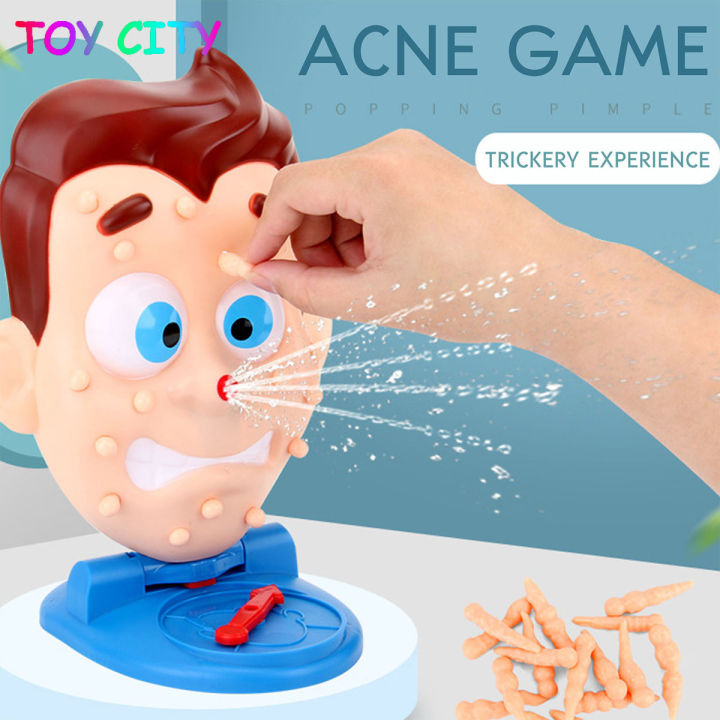 Family Party Simulating Face Squeeze Acne Toy Pimple Pete Game Board ...