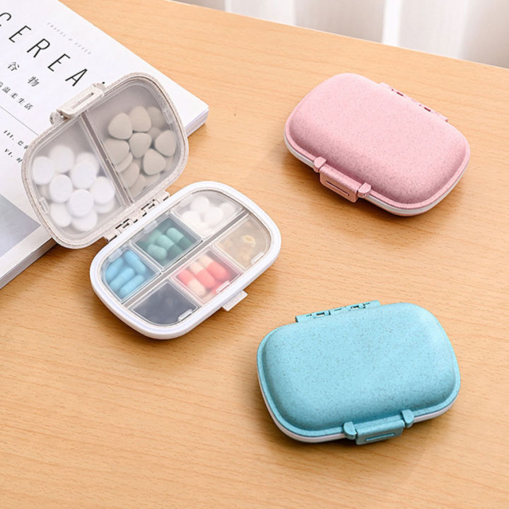 Portable 8-cell Sealed Medicine Box Moisture-proof One Week Pill Box ...