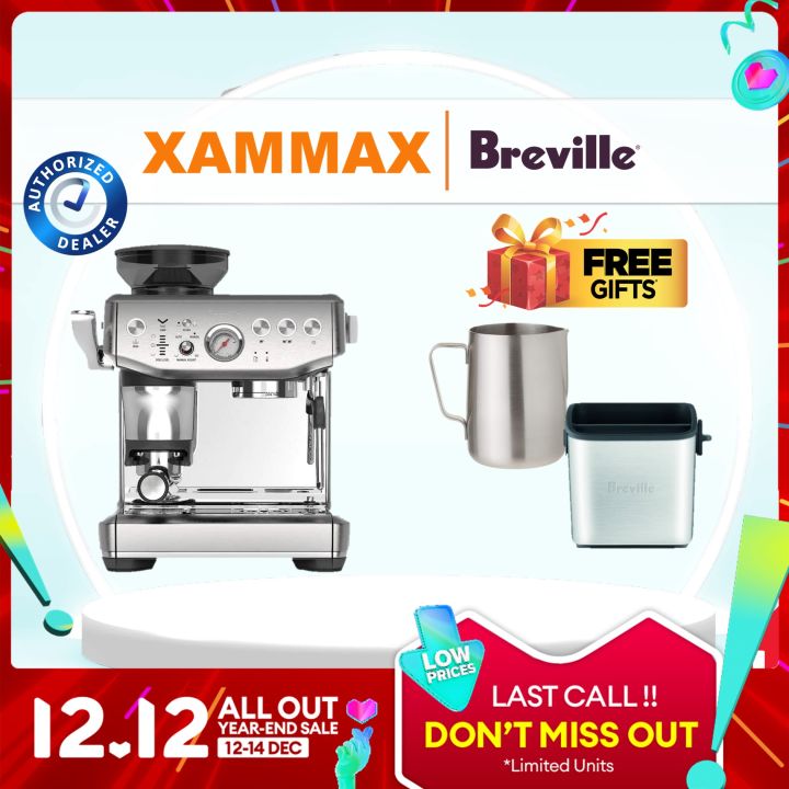 Breville - BES876 Barista Express Impress Espresso Coffee Machine with ...