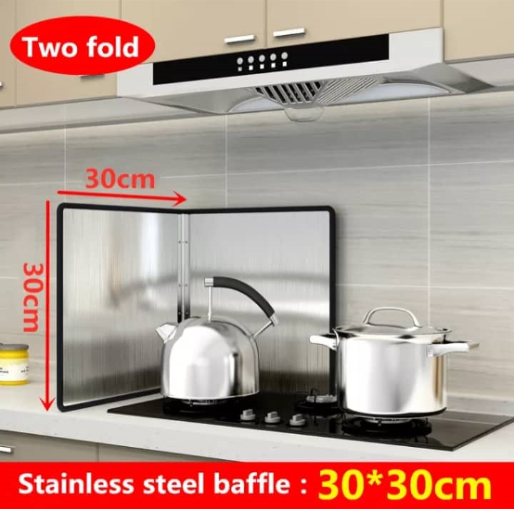Stainless Steel Gas Stove Splash Guard Kitchen Cooking Oil Spill Oil ...