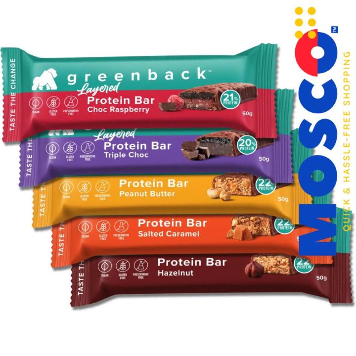 Greenback Plant-Based Protein Bars 50g | Lazada PH