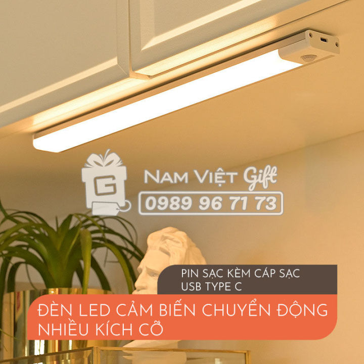 [Pin Sạc Cao Cấp] Đèn LED Cảm Biến Chuyển Động Nhiều Kích Cỡ, Cảm Ứng ...
