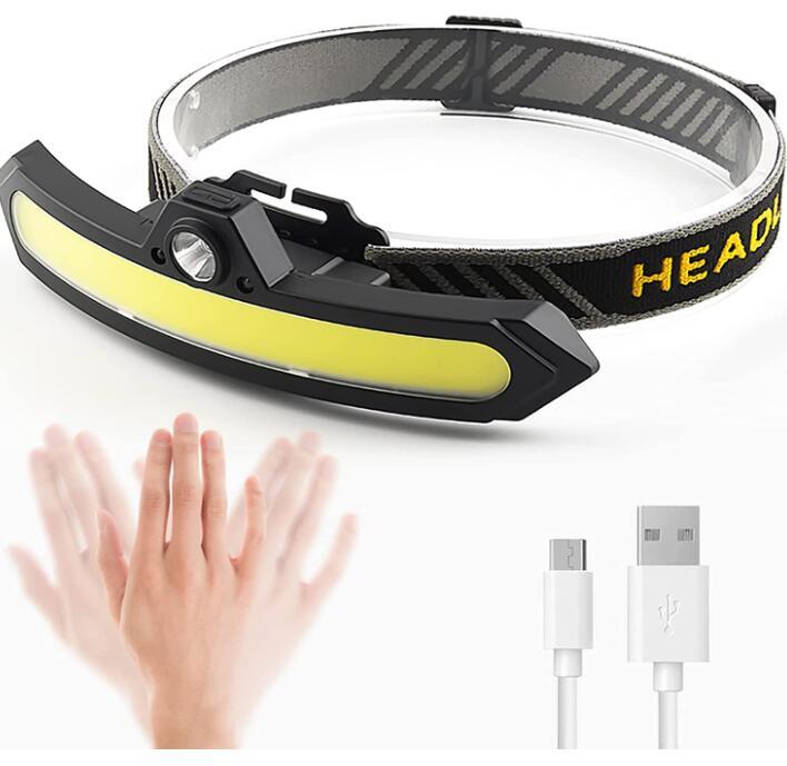 Headlamp Rechargeable, Headlight Wide Beam LED Head Lamp for Adults ...