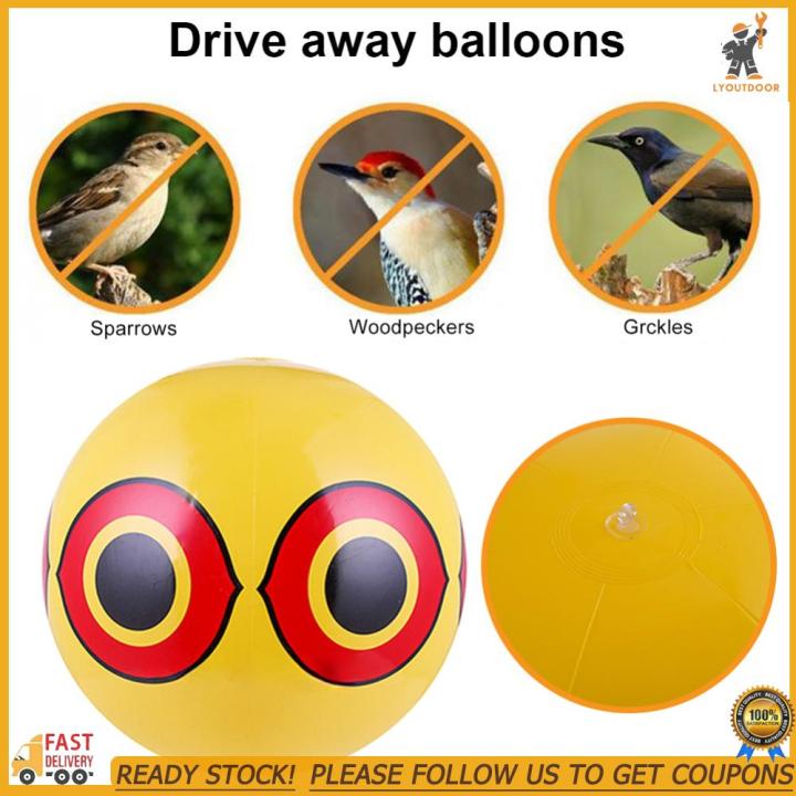 [LYOUTDOOR]Garden Pest Control Inflatable Bird Deterrent 40CM Eye Ball ...
