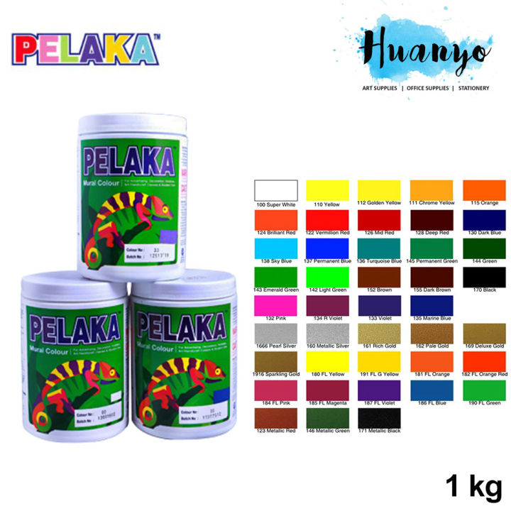 Pelaka Mural Wall Colour Poster Paint 1 kg Bottle | Lazada