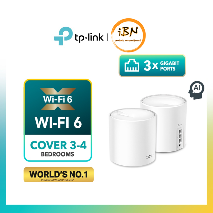 TP-Link AX3000 Whole Home AI-Driven Wifi 6 Mesh Wifi Router or AP Mode ...
