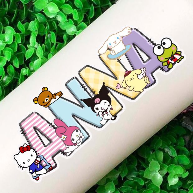 Personalized Hello KItty & Friends Name Vinyl Sticker Kuromi My Melody ...