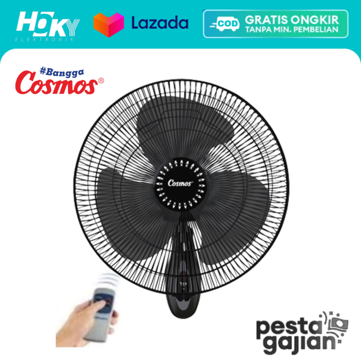 Wall Fan / Kipas Dinding Cosmos REMOTE 16 inch WFGR,WFCR - Garansi ...
