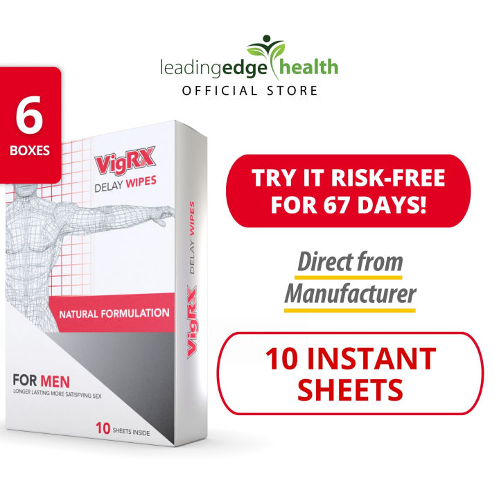 Vigrx Delay Wipes Stamina Booster For Men [10 Swabs] For Long Time