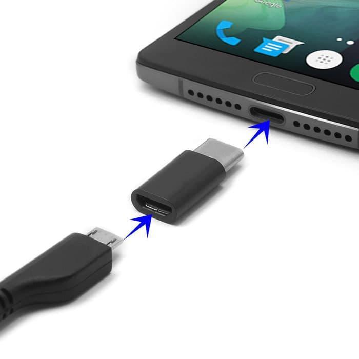 USB Converter Micro to Type C Converter Adapter Micro to Type C Colokan ...
