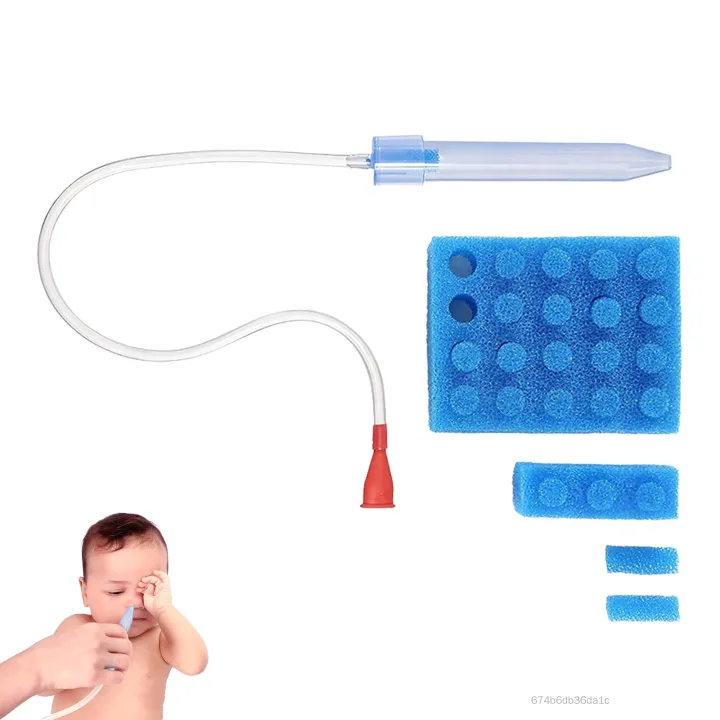 NewBorn Baby Safety Care Nasal Absorption Snot Nose Aspirator Cleaner ...