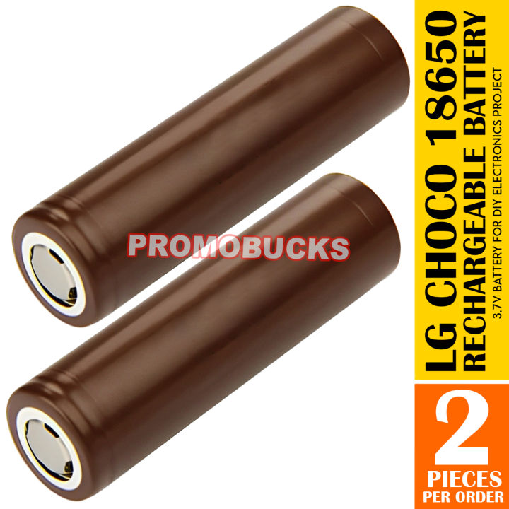 2PCS 3.7V 18650 LG CHOCO Rechargeable Battery for DIY Electronics ...