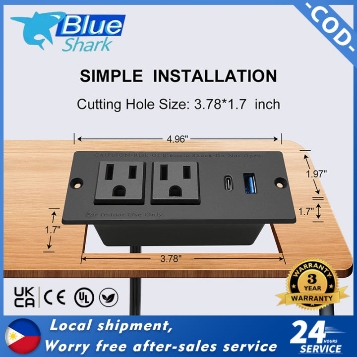 desktop hidden socket Embedded Desktop Socket Fast-charging version of ...