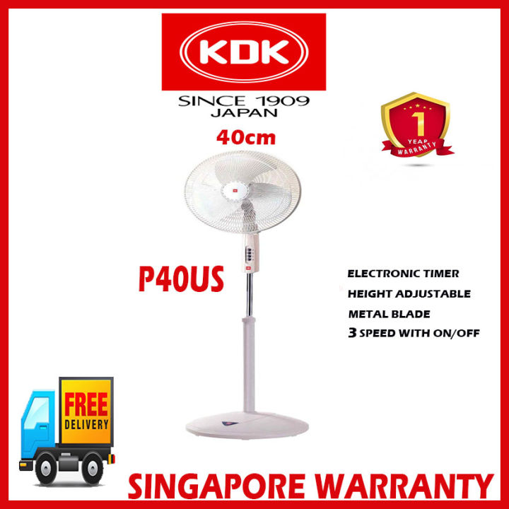 KDK P40US 40CM Stand Fan Metal Blade With Timer | Express Free Home ...