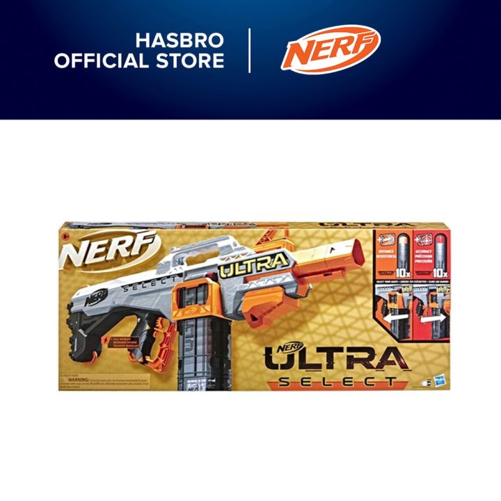 Nerf Ultra Select Fully Motorized Blaster, Fire 2 Ways, Includes Clips ...