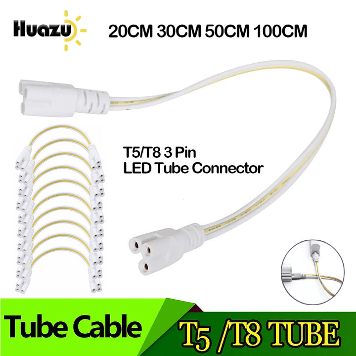 T5 T8 LED Tube Wire Connector 20CM 30CM 50CM 100CM Led lighting ...
