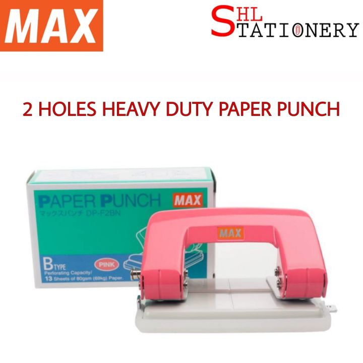 MAX Heavy Duty Paper Puncher Two Holes Punch DP-F2BN B Type | Lazada
