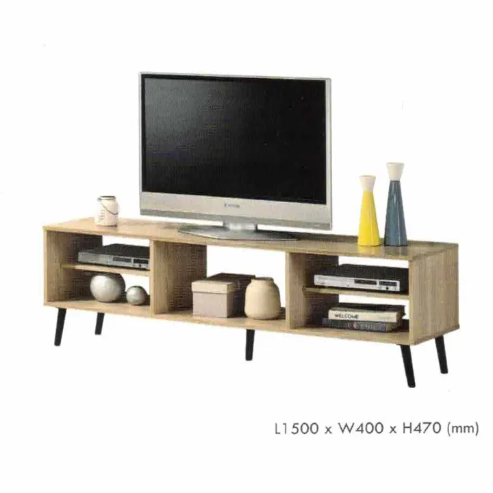 5 Feet TV Cabinet Wood Place on Floor Cabinet L1500MM X W400MM X H470MM ...