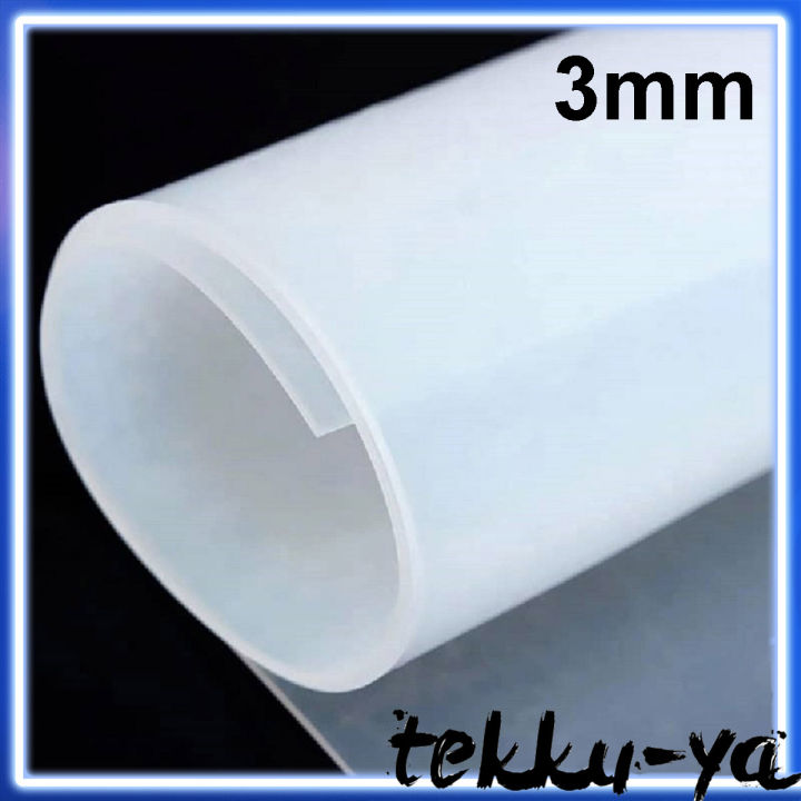 Silicone Rubber Sheet Translucent 3mm x 1m x 1m High Temperature Ready ...